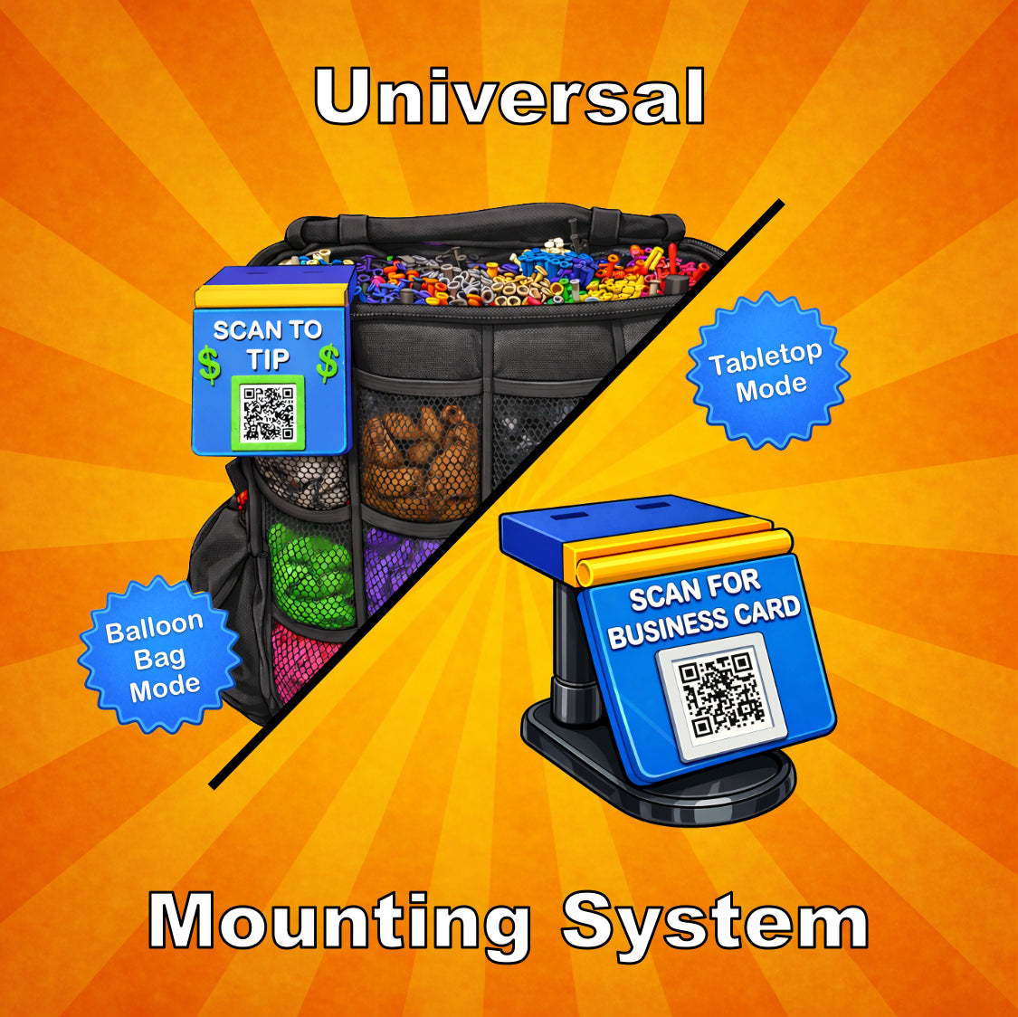 Universal Mounting System (Digital business card version) – Unpoppables